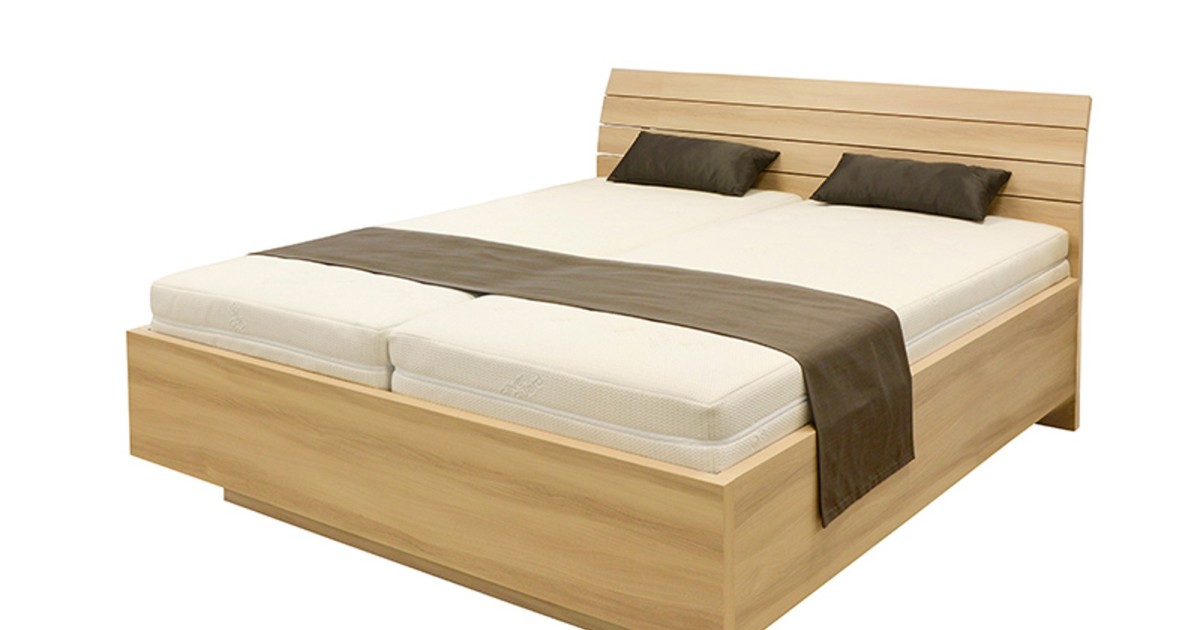 Levitujúca posteľ Salina s úložným priestorom, boxom pri nohách, s ...